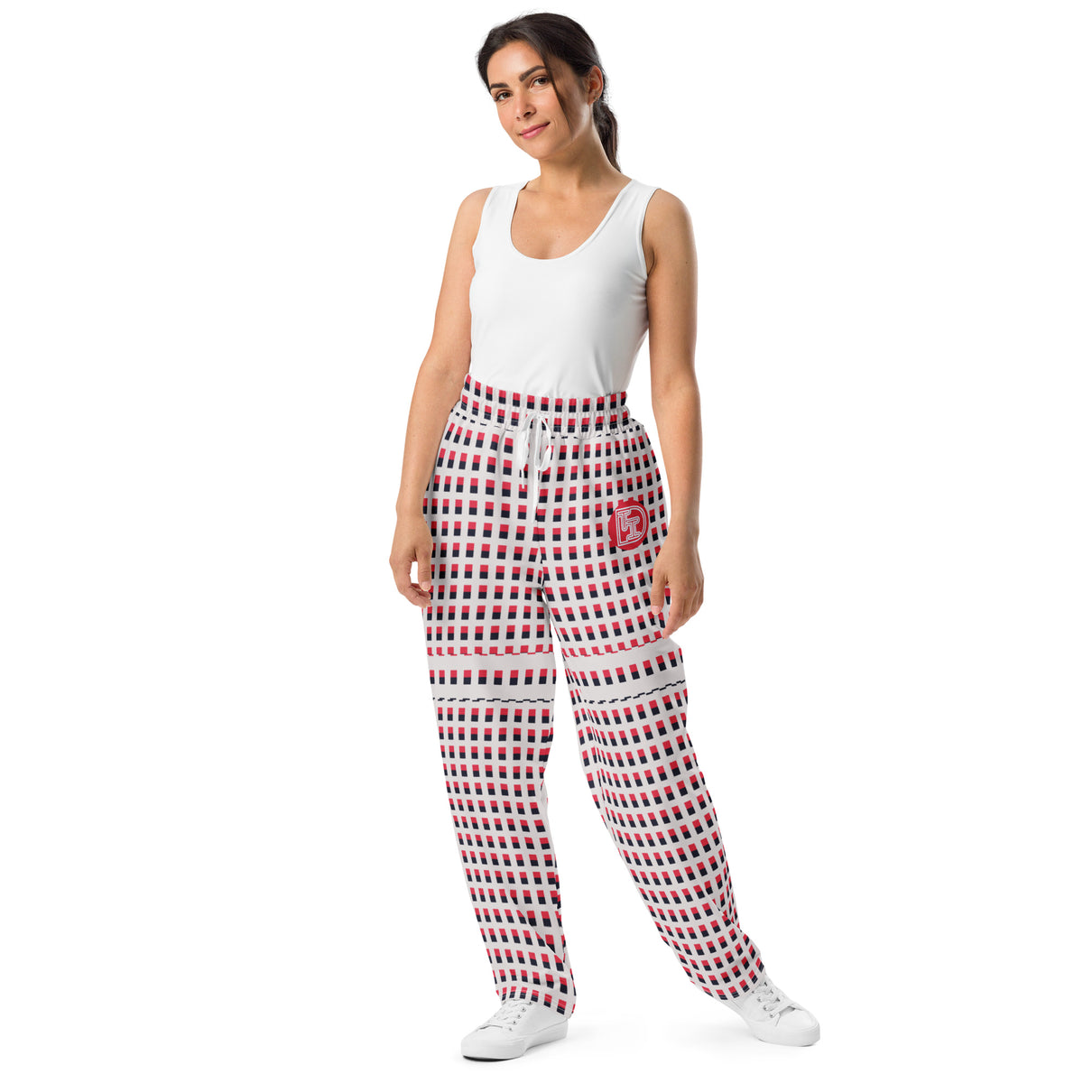DTI Fox Pattern Wide-leg joggers – Descendants of the Island