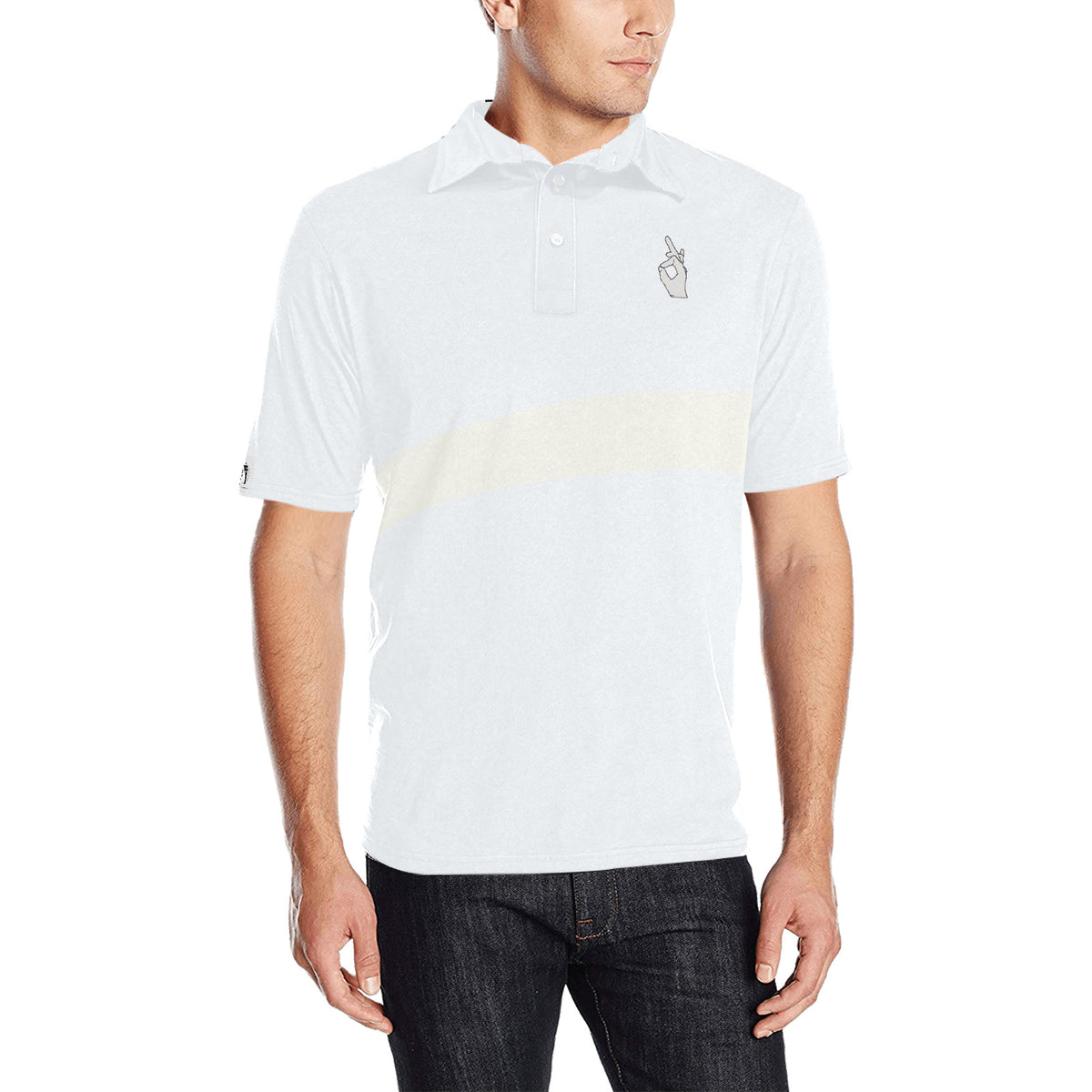 DTI Double White Men's Polo – Descendants of the Island